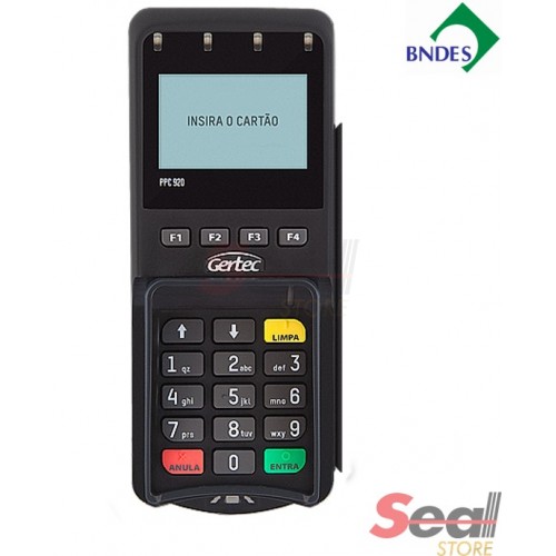 Pin Pad Gertec PPC 920 Dual Para TEF, com Interface USB e Serial